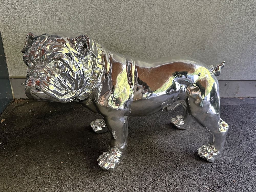 KARE DESIGN silver bulldog statue (Gebraucht) in Triesenberg für CHF 50 ...