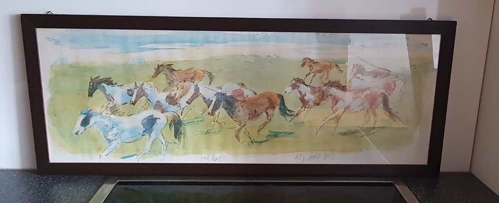 Original Lithographie von Fritz Hug Pferde (Gebraucht) in Oberbipp für CHF 13 – nur Abholung auf ...