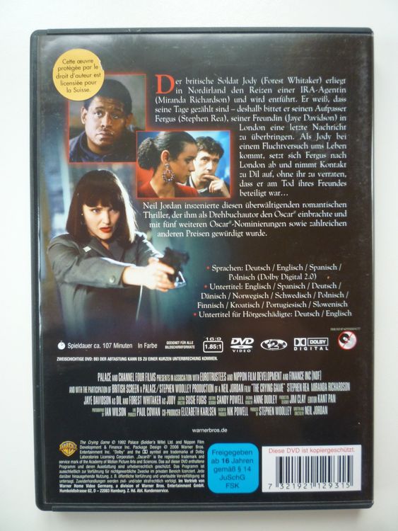 The Crying Game Klassiker 1992 Stephen Rea, Forest Whitaker | Kaufen ...