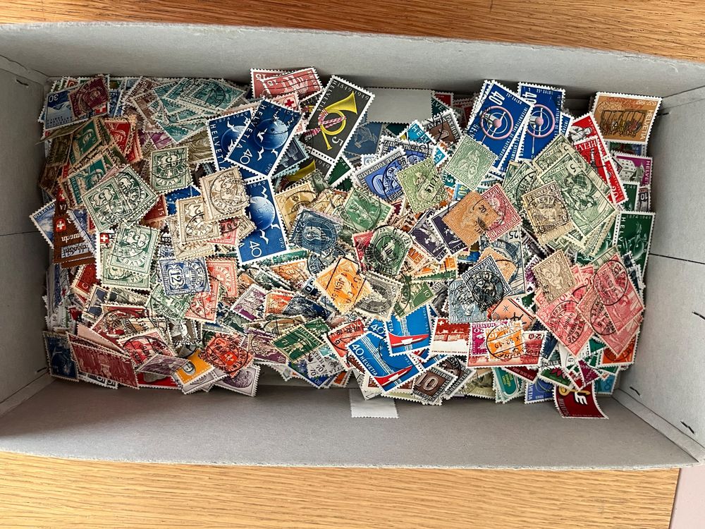 500 Gramm Schweizer Marken ab sitzender Helvetia bis 90er J. | Kaufen ...