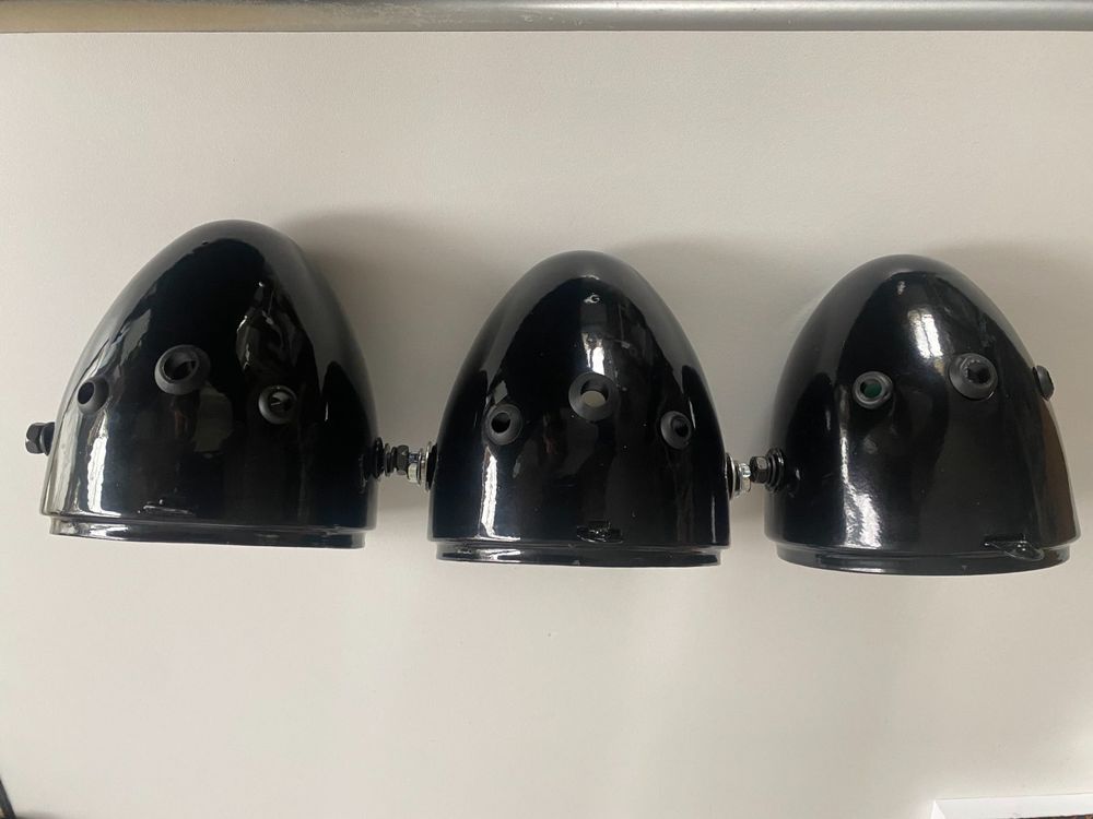 Lampentopf Eierlampe Ø 103 mm schw. (seitliche Bef.) ab 1Fr. | Kaufen auf Ricardo