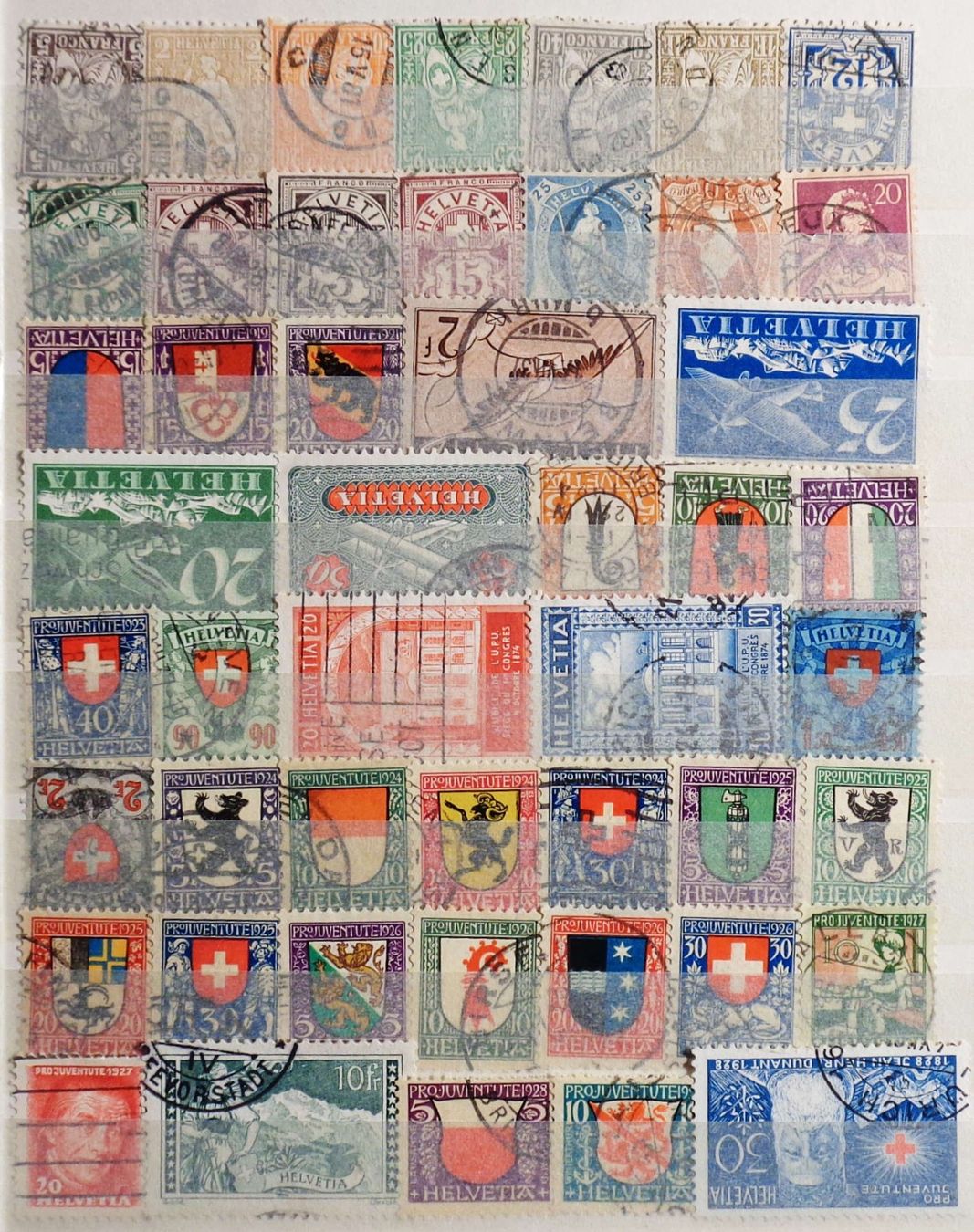 SUIÇA: Lot gestempelter Marken, O (Gebraucht) in Zürich für CHF 1.5 ...