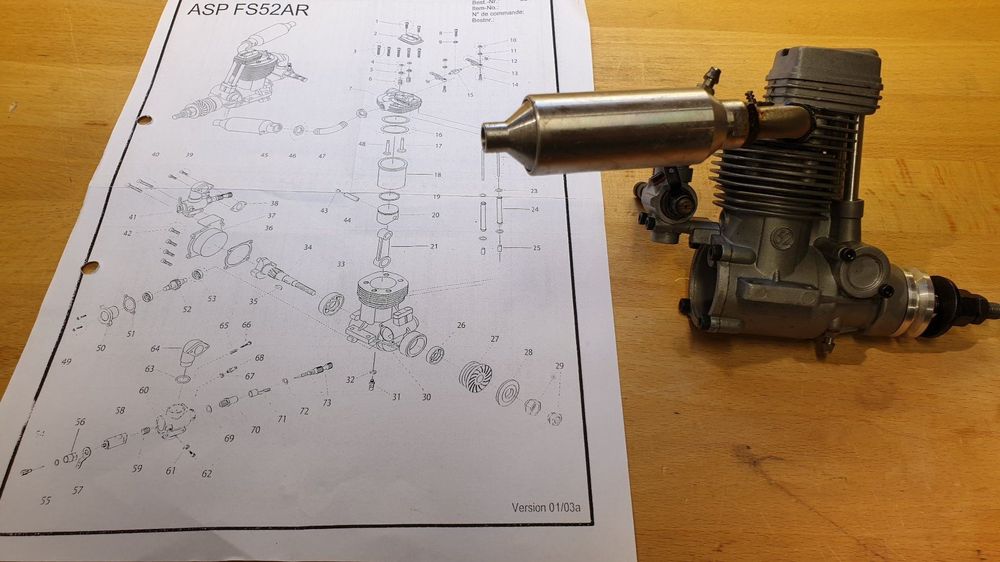 4-Takt Motor, ASP FS52AR | Kaufen auf Ricardo