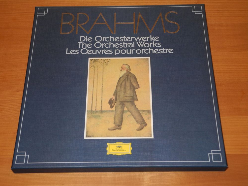 BRAHMS: ORCHESTERWERKE - KARAJAN / ABBADO - DGG 7 LP BOX (Neu (gemäss Beschreibung)) in ...