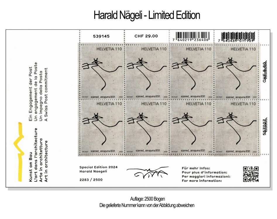 Harald Naegeli Nägeli Briefmarken, Special Edition 2024 (Neu und originalverpackt) in Pfäffikon ...