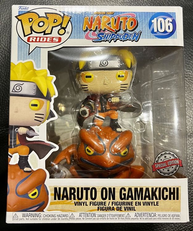 Funko POP! Rides Naruto Shippuden Naruto on Gamakichi Limit. (Neuf avec ...