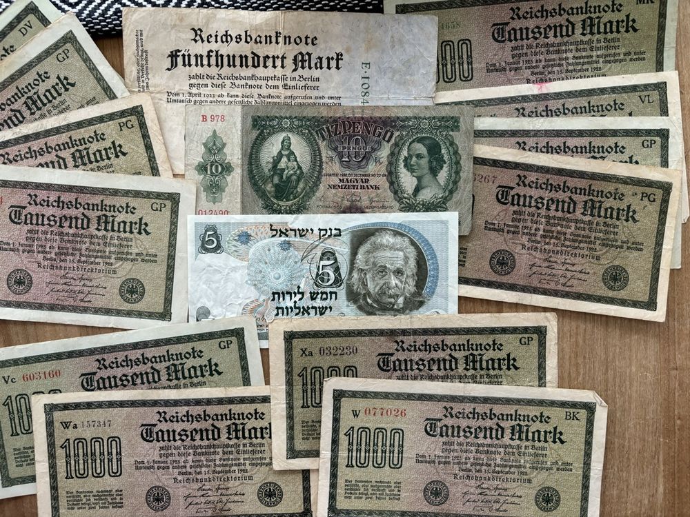 Alte Banknoten - Reichsbank, Israel, Ungarn (Gebraucht) in Langnau am ...