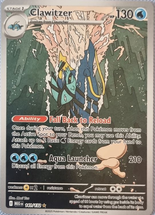 Pokemon Mega Evolution Clawitzer IR EN (Neu (gemäss Beschreibung)) in ...