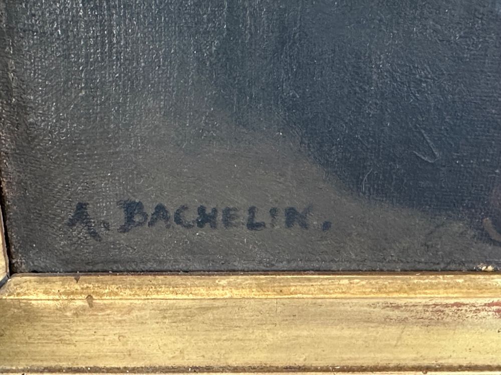 Auguste BACHELIN (1830-1890) Peinture sur toile signée (Gebraucht) in ...