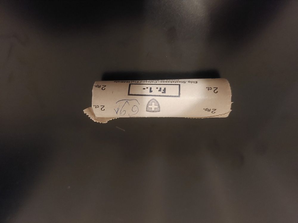 1 Rolle 2 Rappen Münzen 1969 (Neu und originalverpackt) in Münchenstein für CHF 5 – mit ...