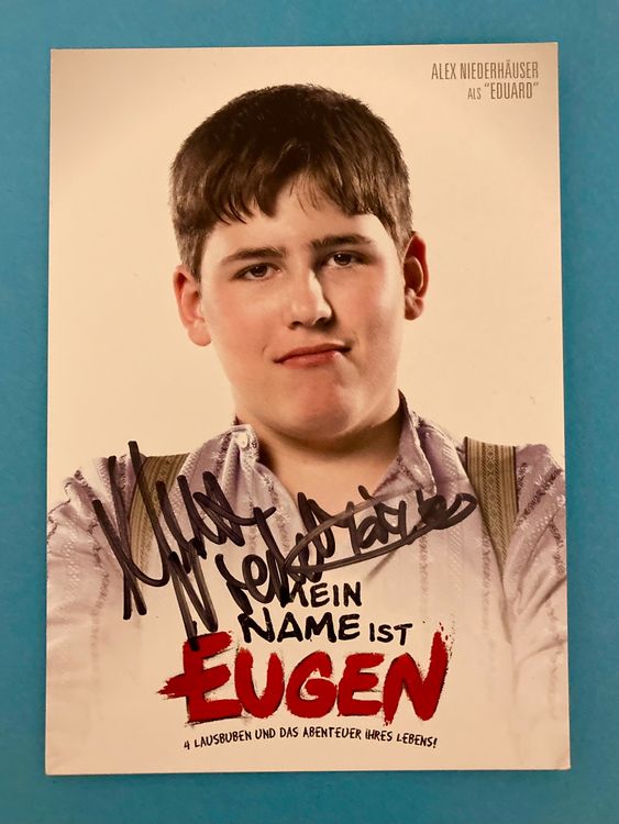 Autogrammkarte von Alex Niederhäuser von mein Name ist Eugen (Gebraucht ...