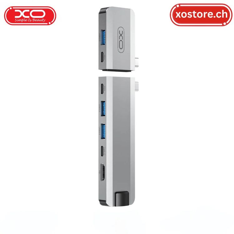 XO HUB017 Type-C 9-in-1 Magnetische Metall Dockingstation (Neu und ...