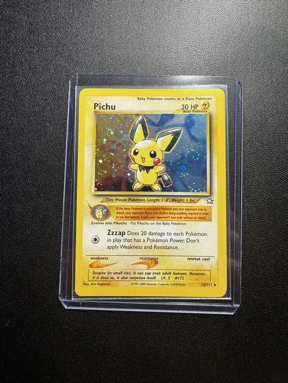 Pichu Holo 12/111 Neo Genesis EN (Neu (gemäss Beschreibung)) in Eschen ...