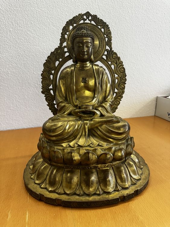 Antike Buddha Statue Bronze Meditationsfigur gross ca 47cm (Gebraucht) in Rotkreuz für CHF 500 ...