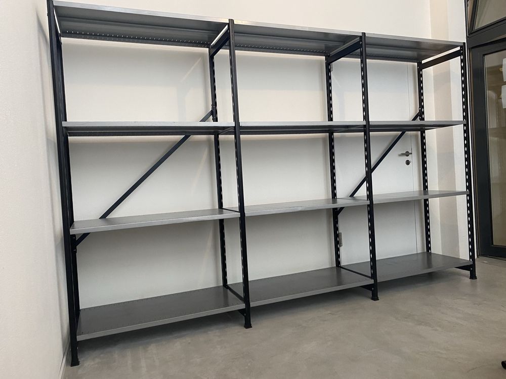 Schwerlast-Steckregale Metallregale Stahl 3 m x 2 m x 50 cm (Gebraucht) in Thalwil für CHF 150 ...
