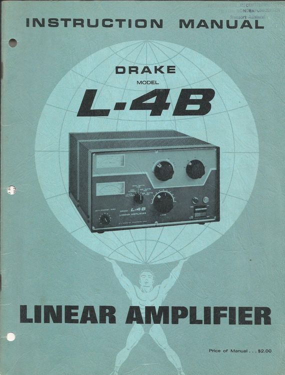 Instruction Manual Drake L4B (Gebraucht) in S.Antonino für CHF 5 – mit ...