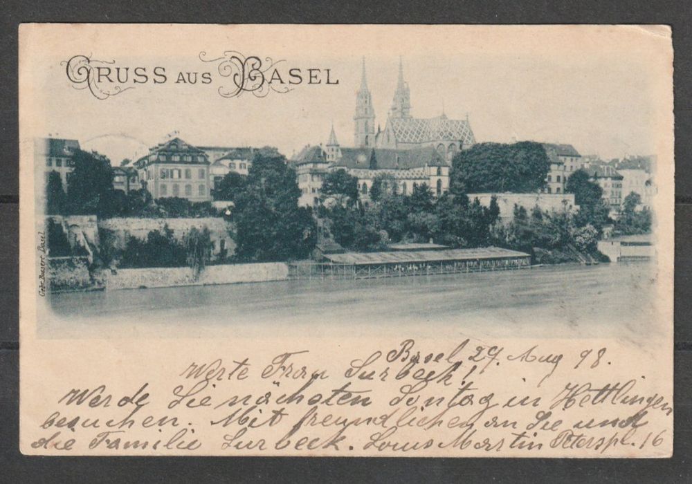 GRUSS AUS BASEL 1898 (F (Gebraucht) in Ruggell für CHF 0.35 – mit Lieferung auf Ricardo kaufen