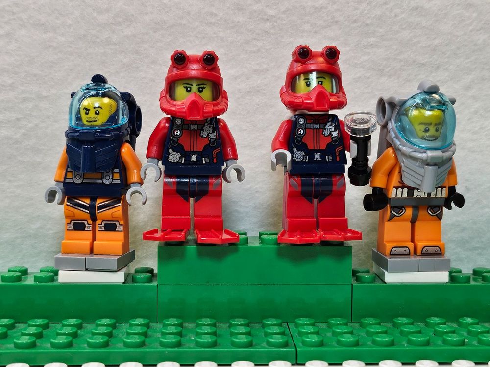 4 Lego-Figuren Aquazone, Deep Sea Diver, Scuba Diver | Kaufen auf Ricardo
