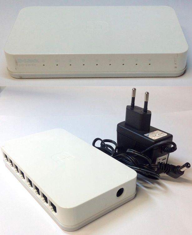 D-Link GO-SW-8E Ethernet Switch 10/100Mbps 8-Port RJ45 weiss (Gebraucht ...