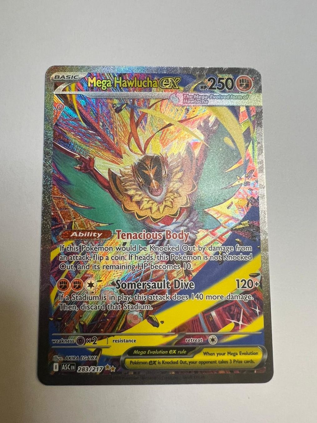 Mega Hawlucha EX SIR 283/217 Ascended Heroes EN aus Godpack (Gebraucht ...