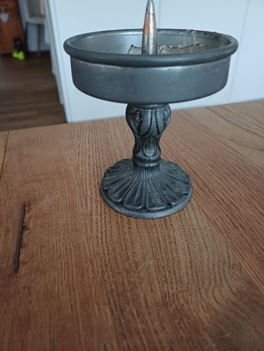 Vintage Zinn Kerzenständer, Herbstdeko, Reinzinn PIE🔥 (Gebraucht) in ...