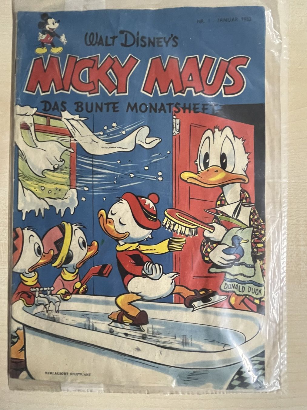 Micky Maus Heft Nr. 1 Januar 1952, Nachdruck (Gebraucht) in Gais für ...