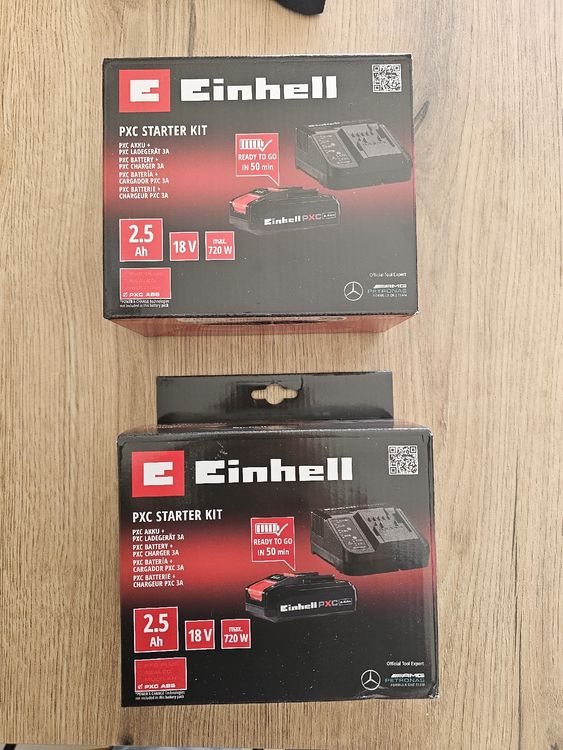 2 Einhell PXC Starter Kit 18V 2.5 Ah (Neu und originalverpackt) in ...