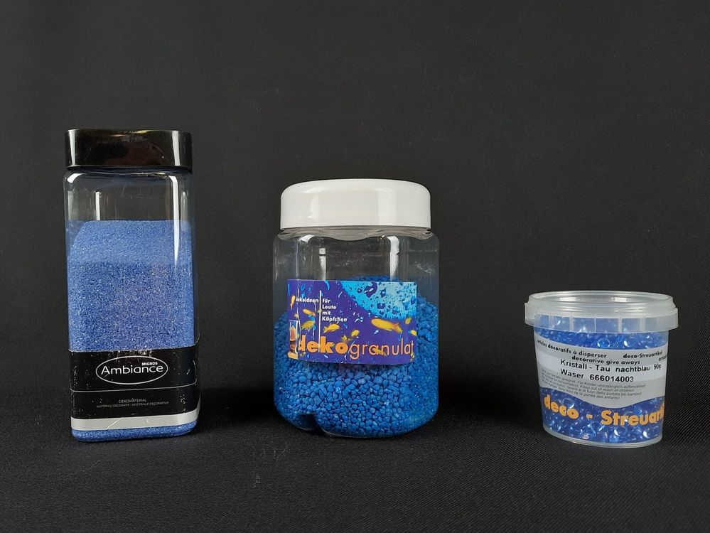 Dekosand Granulat Glasperlen blau | Kaufen auf Ricardo