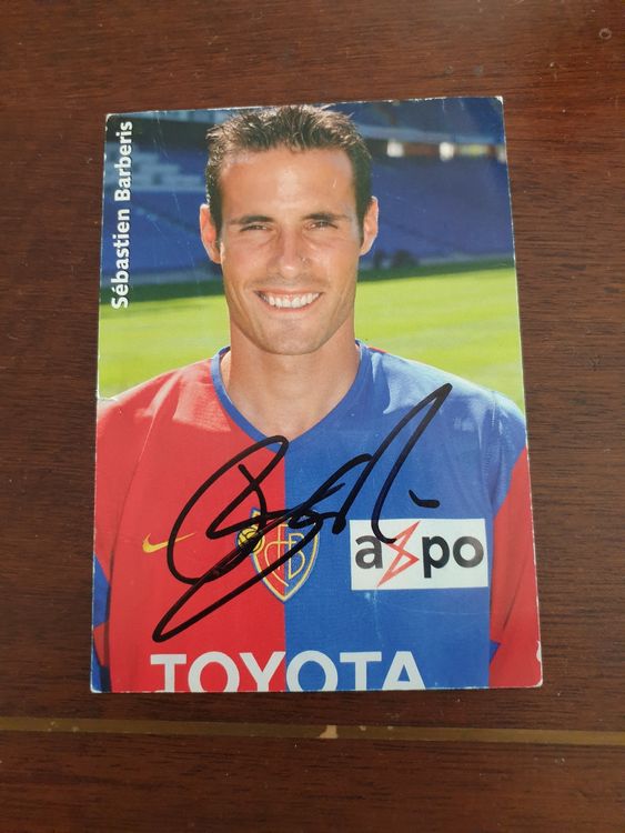 Original Autogrammkarte Sébastien Barberis FC Basel (Gebraucht) in ...