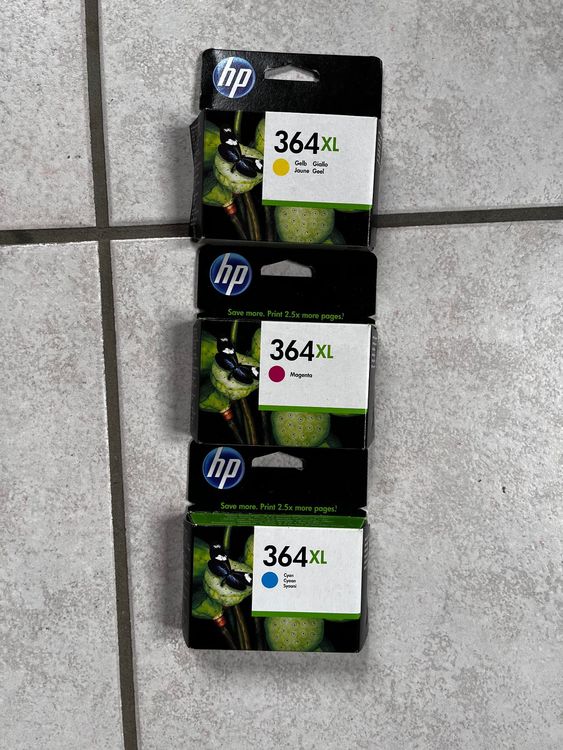 HP Druckerpatronen 364 XL yellow, magenta und cyan (Neu und ...