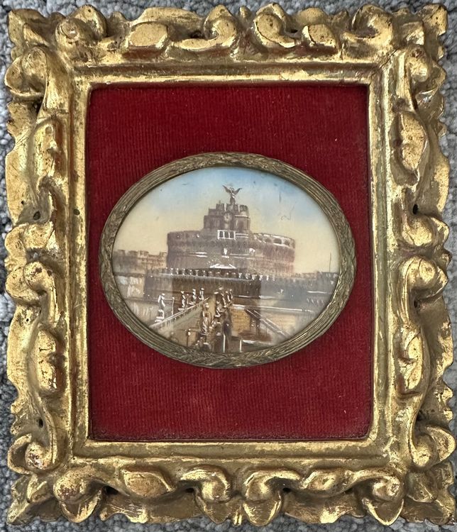 Antike Miniatur Schloss Ansicht Gemäde Unl.Sign (Gebraucht) in Root für CHF 39 – mit Lieferung ...