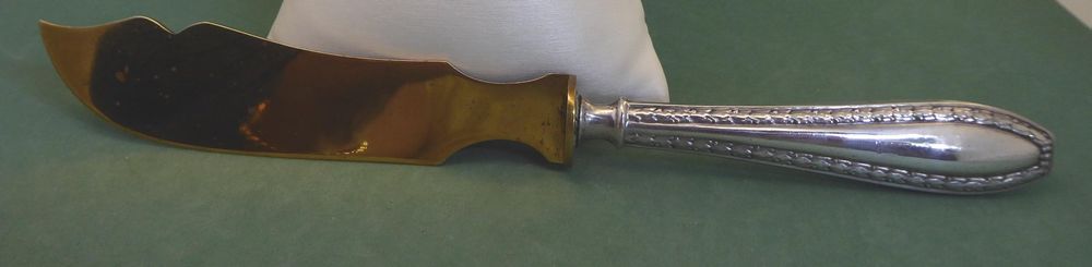 Käsemesser Griff 800 Silber Klinge Stahl vergoldet | Kaufen auf Ricardo