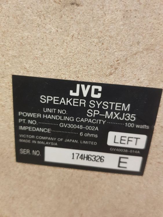 JVC Compact Component System FS-SD5R disc digital audio (Defekt) in Merenschwand für CHF 1 – nur ...