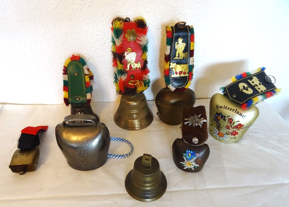 Sammlung von 8 Kuhglocken/Geissenglocken Schweizer Glocken | Kaufen auf ...