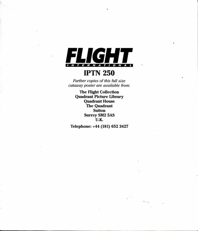 Poster Explosionszeichnung, Flugzeug IPTN 250 (Gebraucht) in Pfäffikon ...