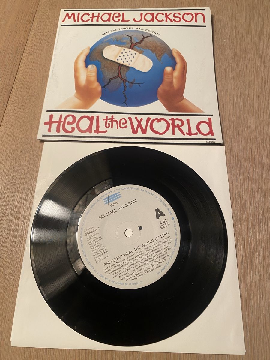Michael Jackson - Heal the World Single mit Poster (Gebraucht) in ...
