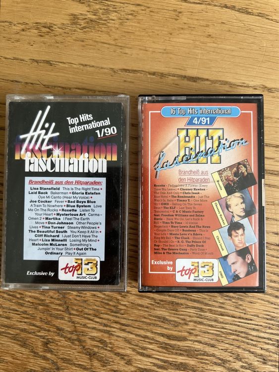 2x Hit MC Musik Kassetten 1990 / 1991 (Gebraucht) in Hünenberg für CHF ...