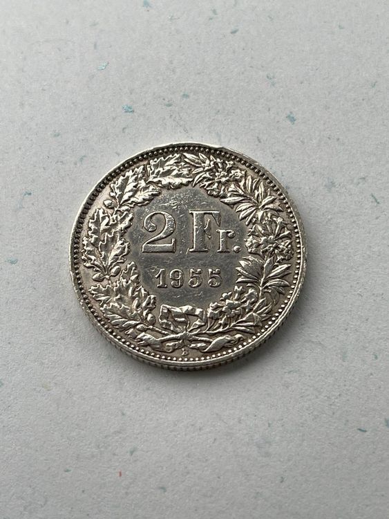 2-Frankenstück Jahrgang 1955 (Gebraucht) in Sempach für CHF 5 – mit Lieferung auf Ricardo kaufen