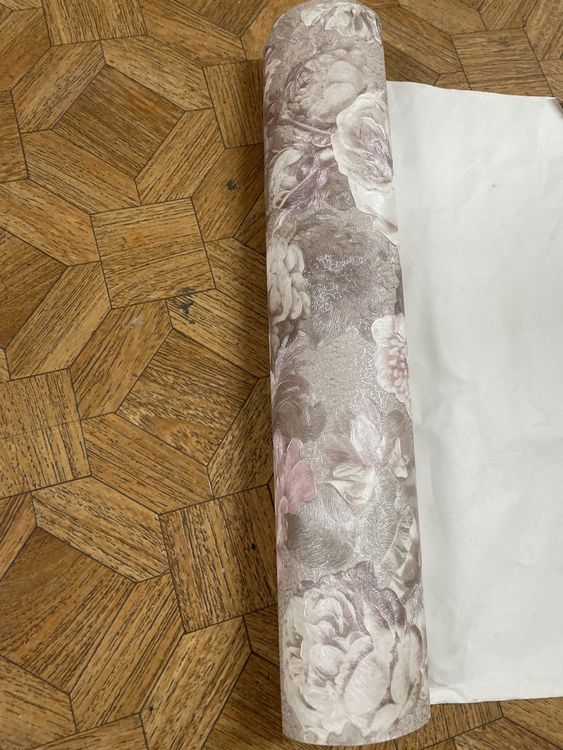 Blumentapete Rolle Rosa Vintage Retro Shabby Chic Landhaus (Neu (gemäss ...