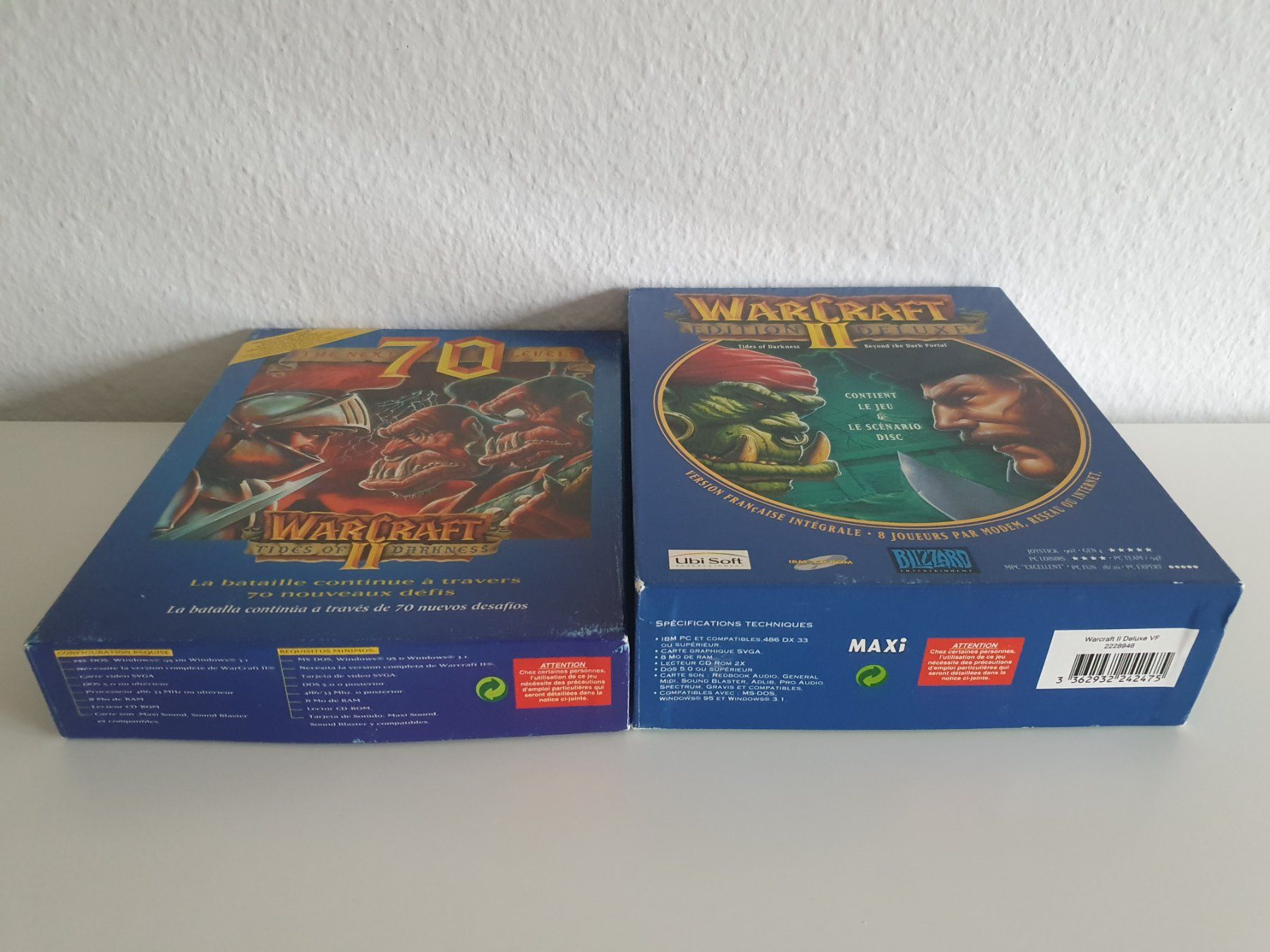 PC Game Warcraft II Deluxe + Add-On (1995) Big Box Français (Gebraucht ...