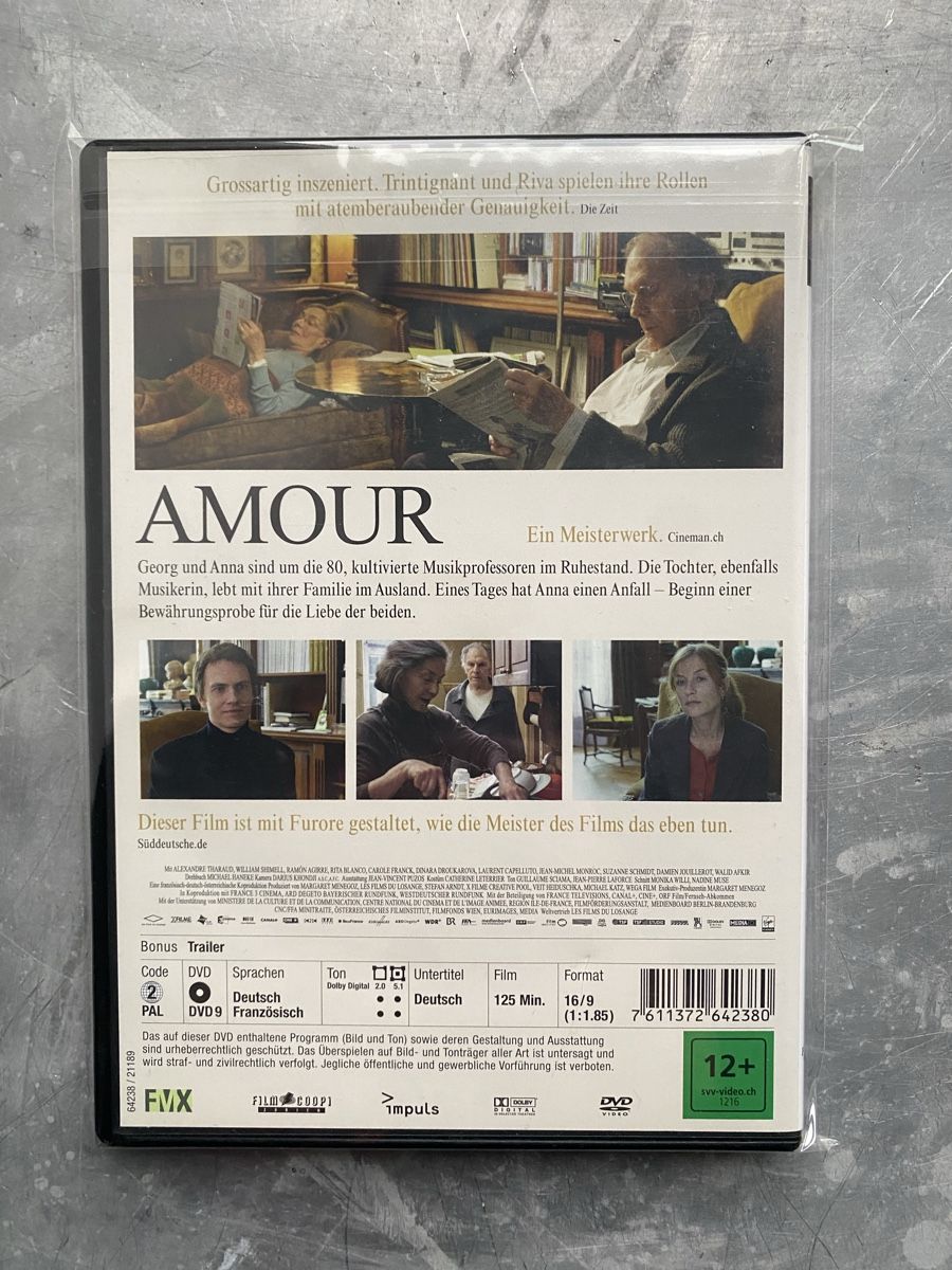Amour - DVD - Michael Haneke - Drama [2012] (Gebraucht) in Winterthur ...