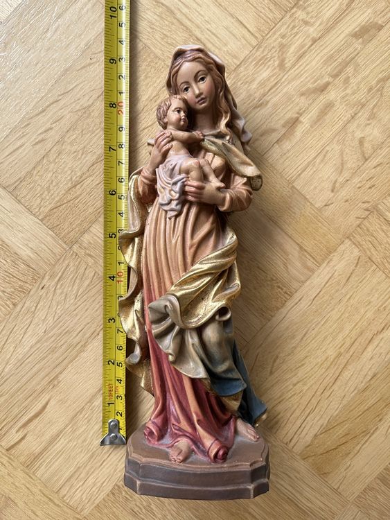 Muttergottes Maria Jesus Statue handgeschnitzt Südtirol | Kaufen auf ...