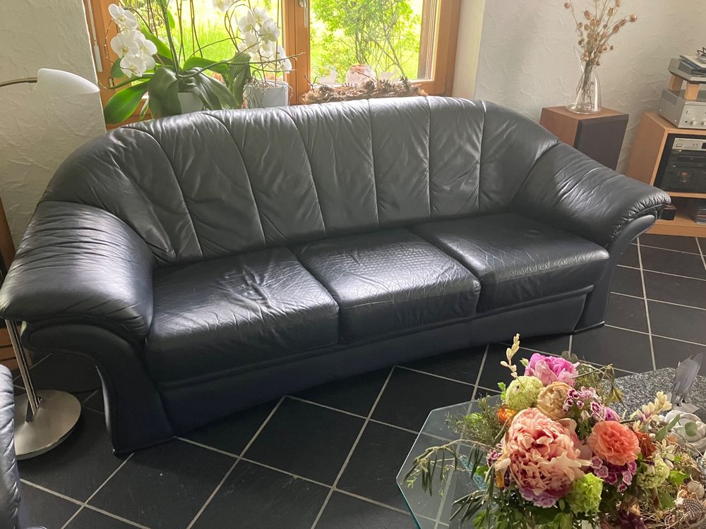 3er und 2er Ledersofa | Kaufen auf Ricardo