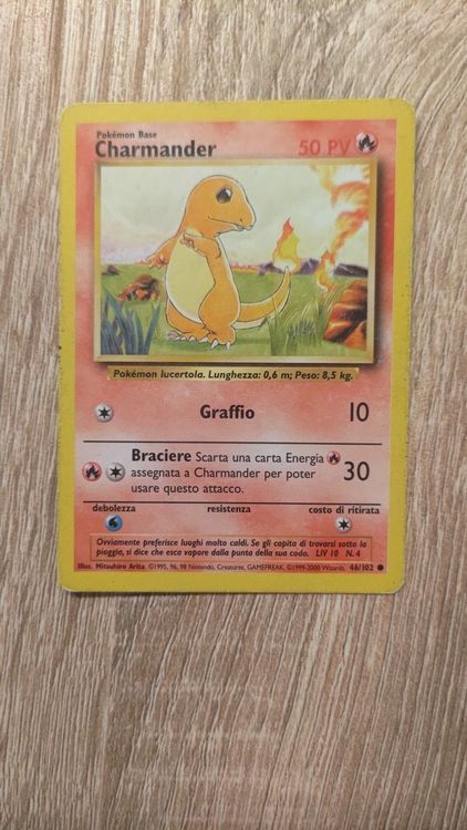 CHARMANDER, BASE SET, 046/102, 1998, ITA, GOOD (Gebraucht) in Losone ...