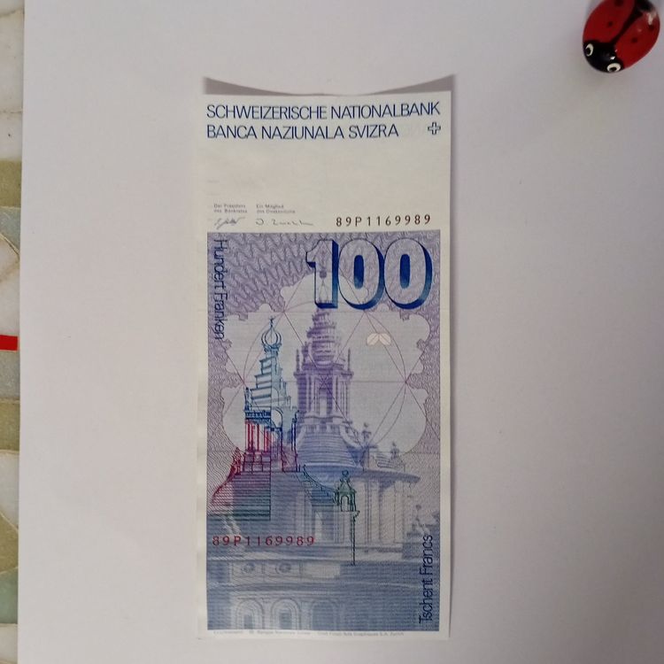 Alte CH - 100 Franken Note (Gebraucht) in Elgg für CHF 112.7 – mit ...