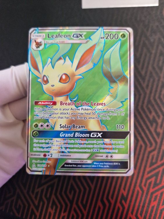 Leafeon GX Fullart Pokemon Karte | Kaufen auf Ricardo