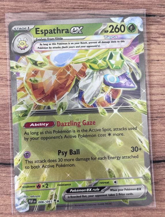 Espathra ex TERA Pokemon Paldean Fates PAF 006/091 (Neuf (Voir ...