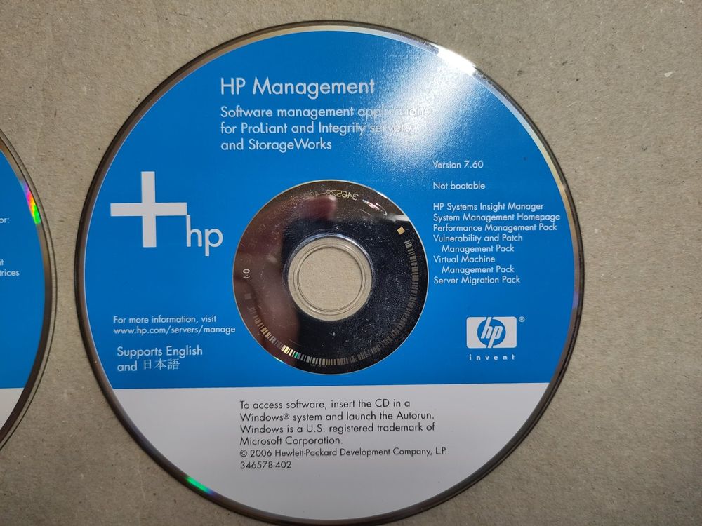 HP SmartStart und HP Management DVD | Acheter sur Ricardo