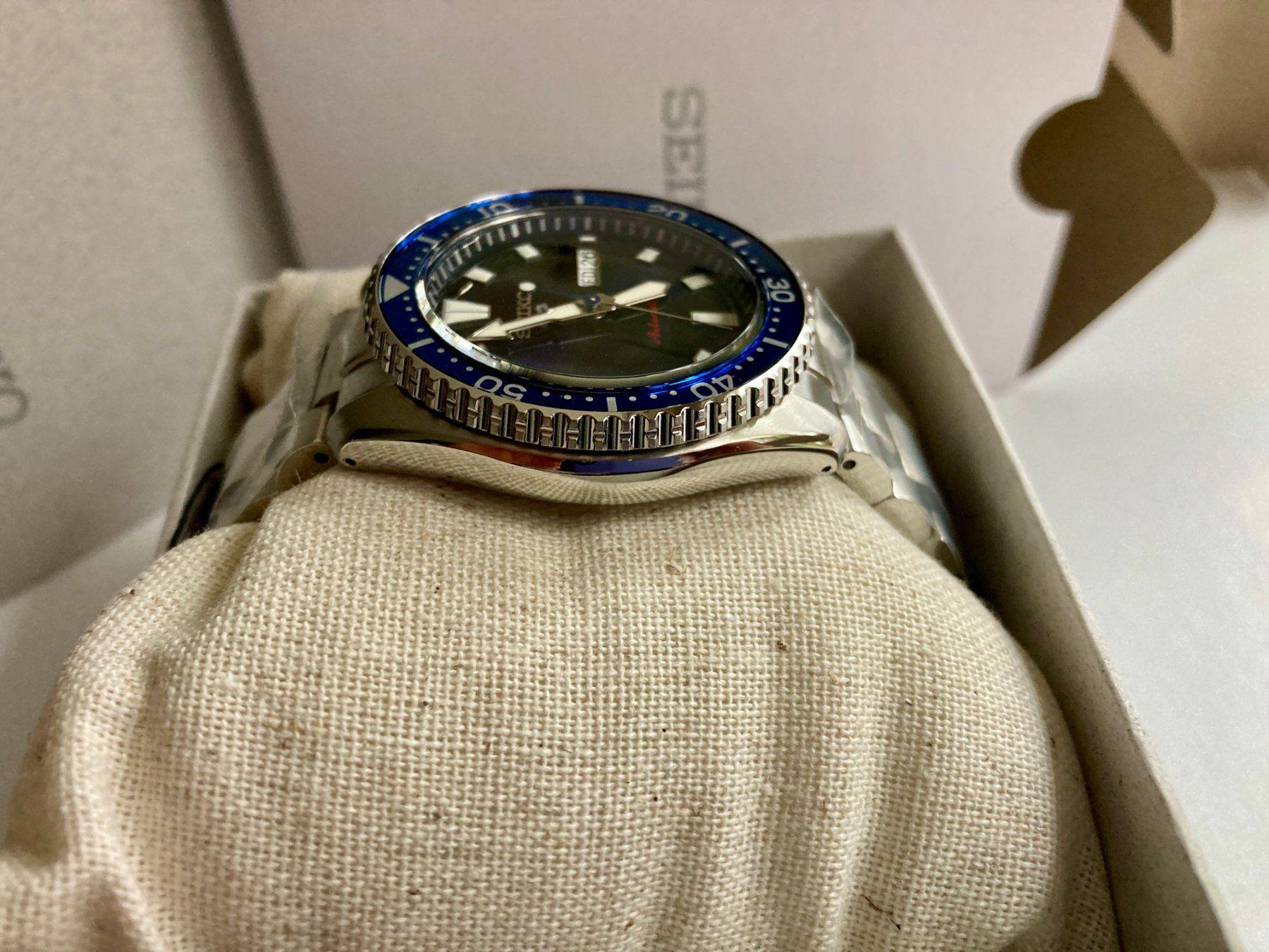 Seiko 5 Sports Day-Date Blue SKX Re-Interpretation New! (Neuf (Voir ...