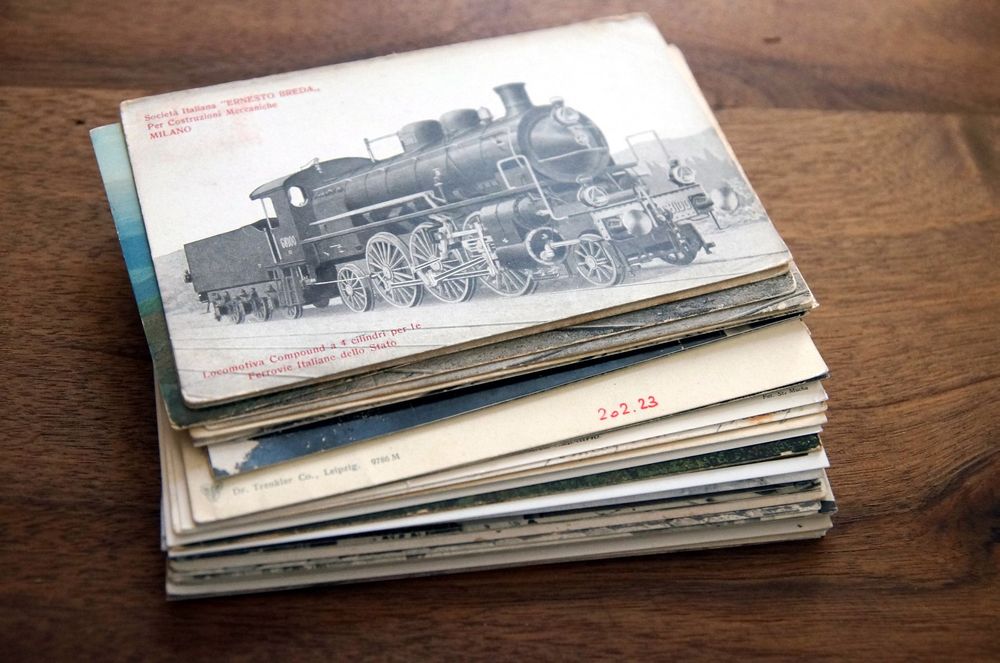 50 verschiedene Eisenbahn-Ansichtskarten Ausland Kleinformat | Kaufen ...